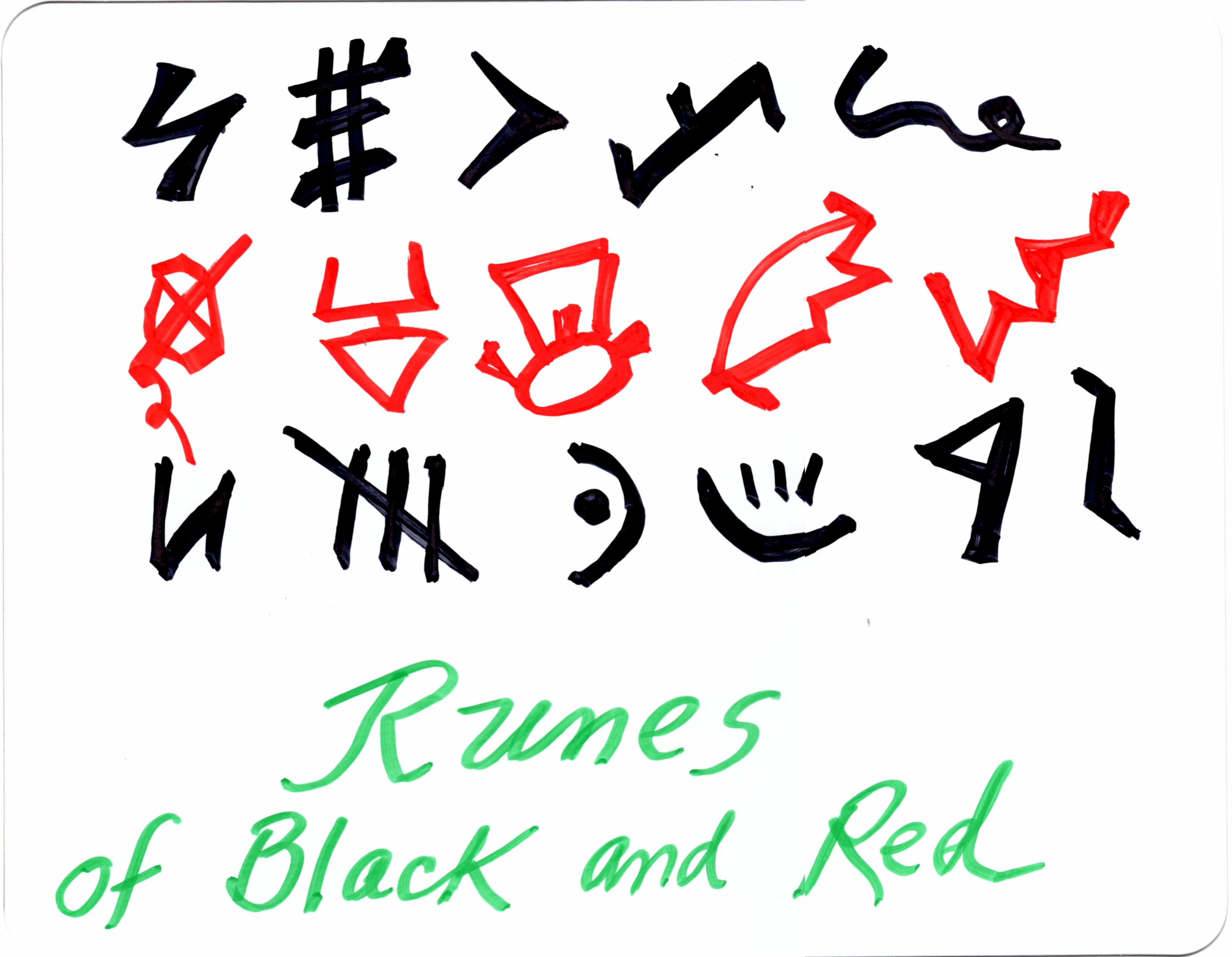 Red and Black Runes in the Soul Field . by Alice B. Clagett - Awakening ...